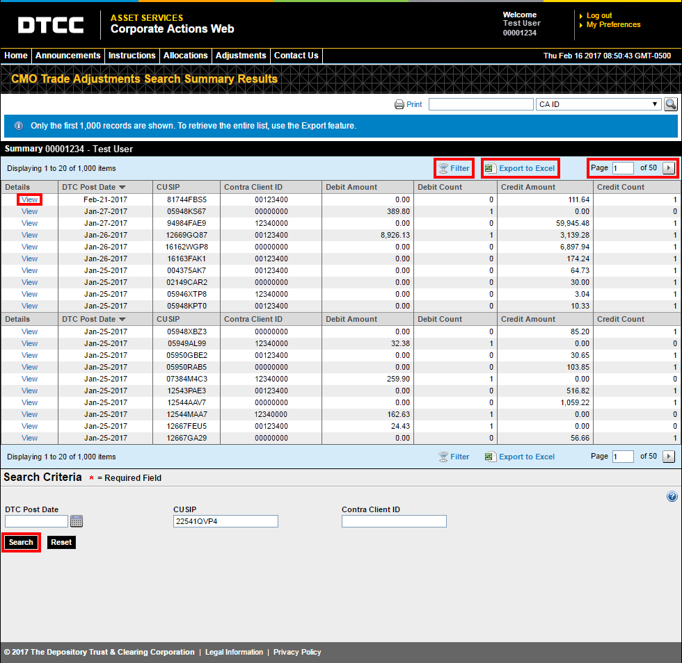 Searching for CMO Trade Adjustments